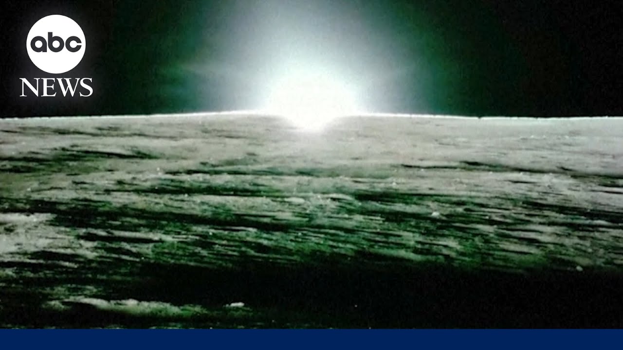 NASA releases high-definition images of a sunset on the moon - YouTube