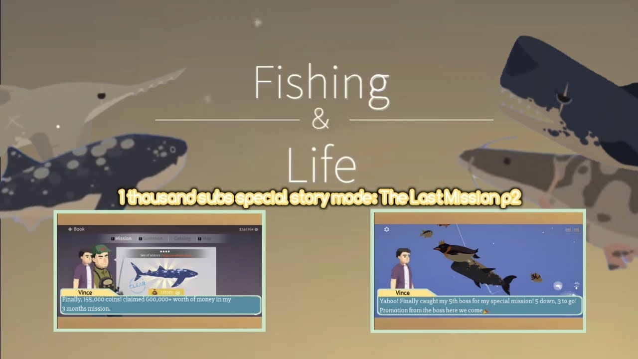 Fishing&Life Story Mode | Last Mission p2 |Catching White Sawfish ...