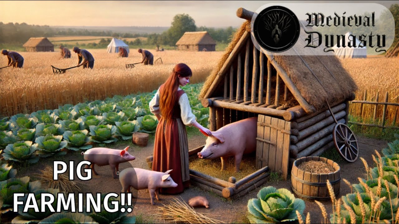 MASTERING PIG FARMING IN MEDIEVAL DYNASTY (EPISODE 13) - YouTube