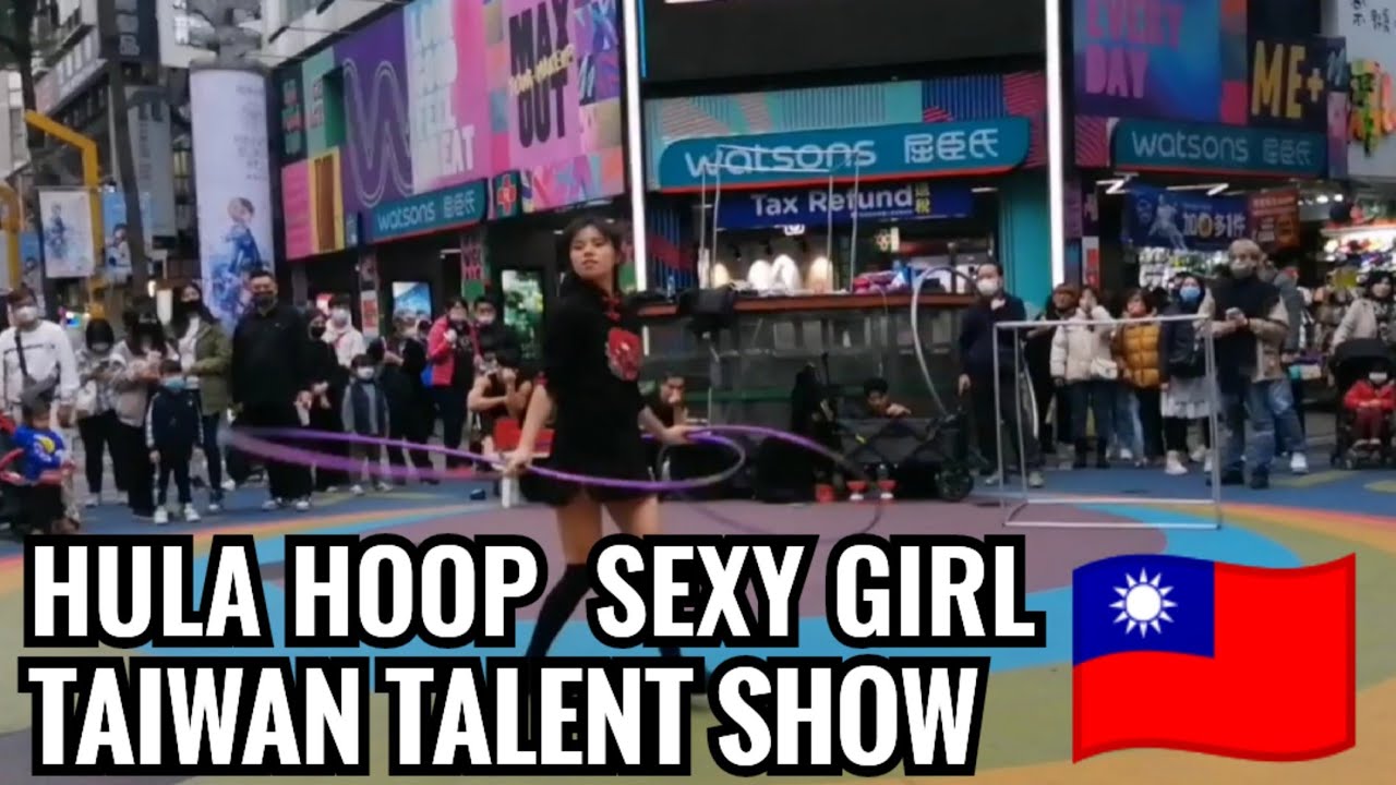 Hula Hoop sexy girl full performance Taiwan Talent show Taipie City ...