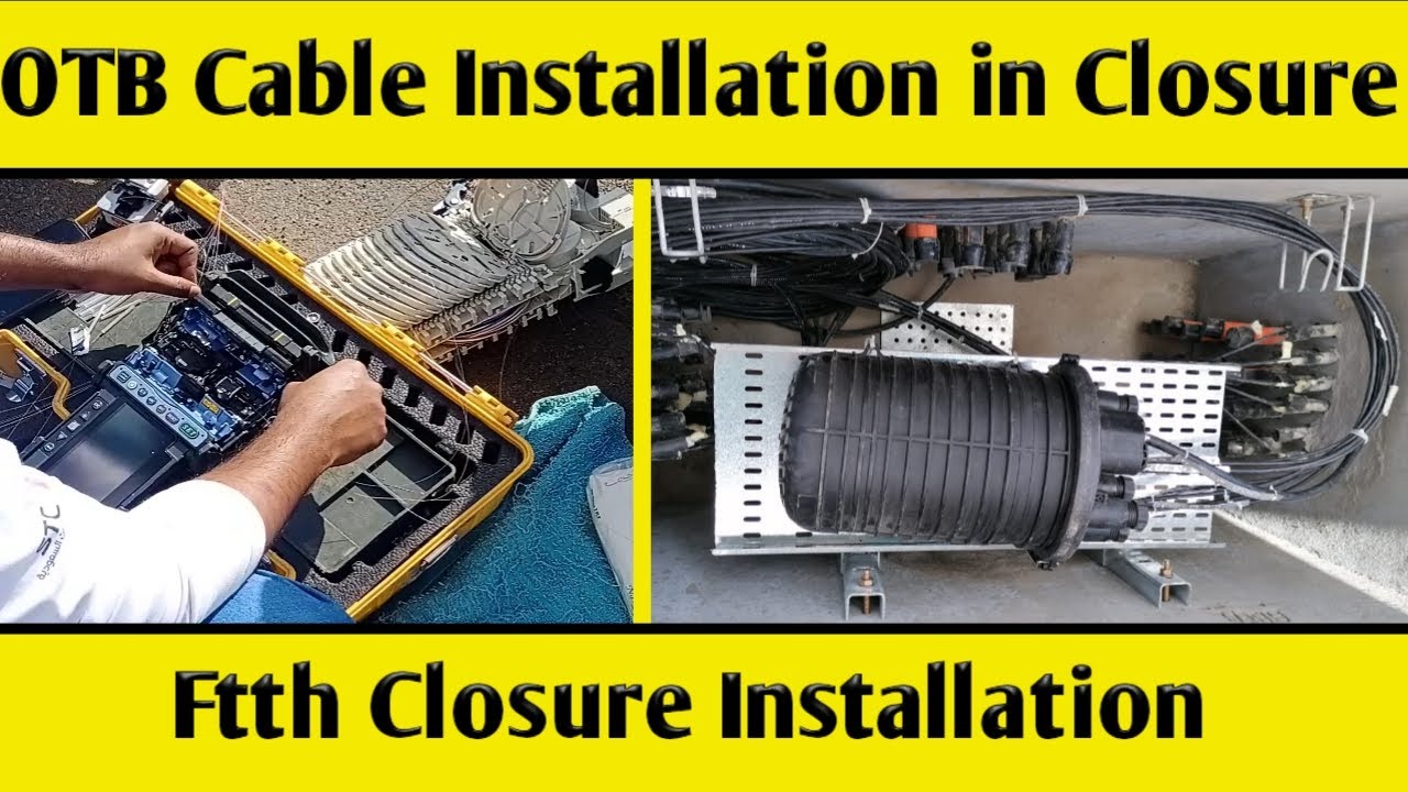 Ftth Closure Installation | OTB cable Installation in Closure | ftth ...