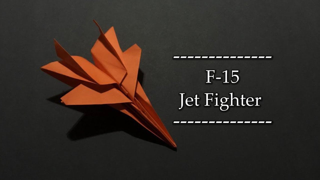 F-15 Paper Airplane! How to Make a F15 Paper Airplane | Origami - YouTube