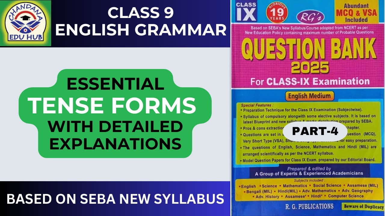 SEBA Board class 9 TENSE FORMS Explained in one shot! - YouTube