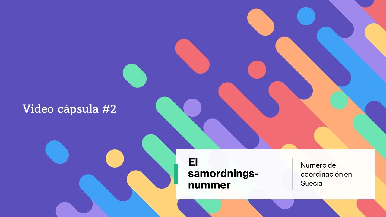 El samordningsnummer - Número de #coordinación en #suecia - YouTube