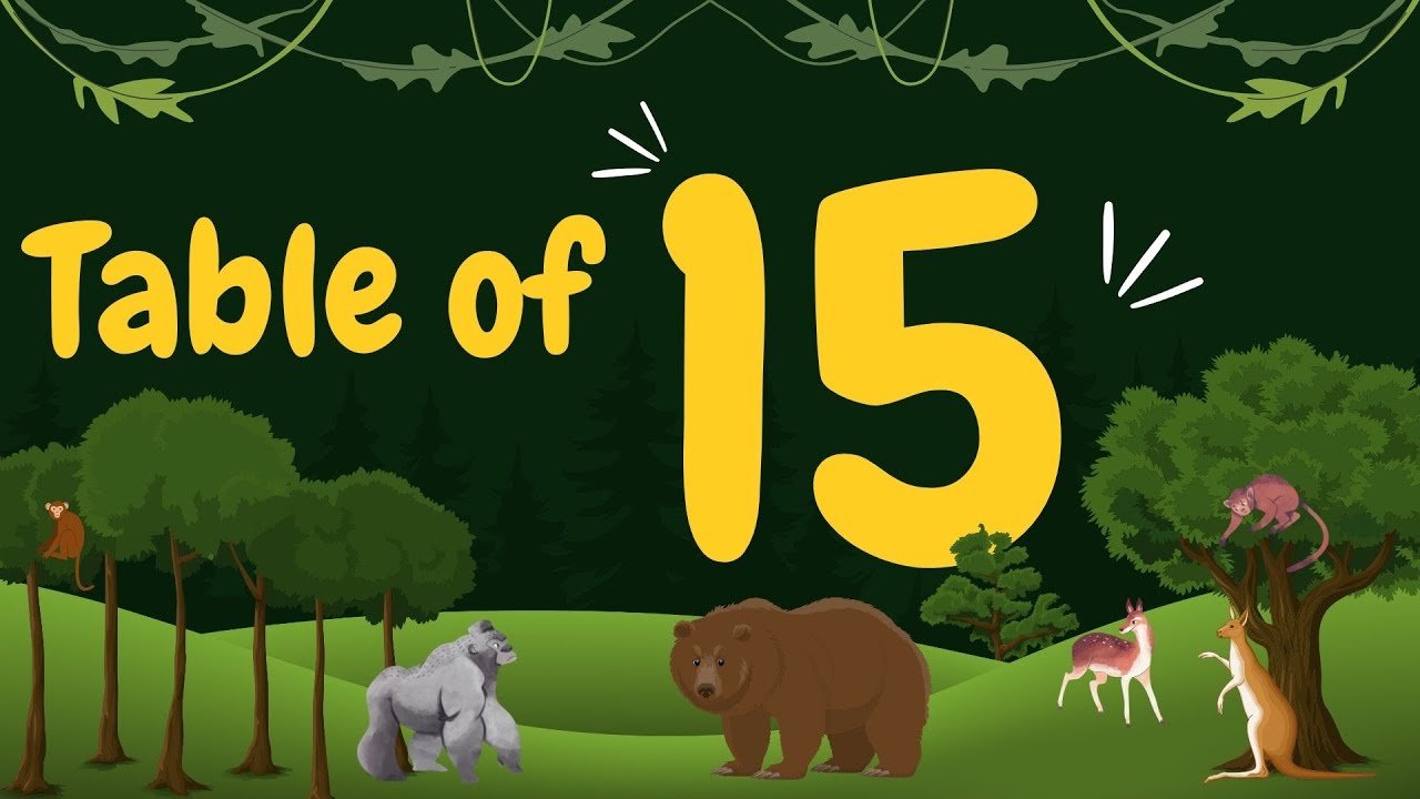 Table of 15 || 15 का पहाड़ा II Plan and Learn Kids - YouTube