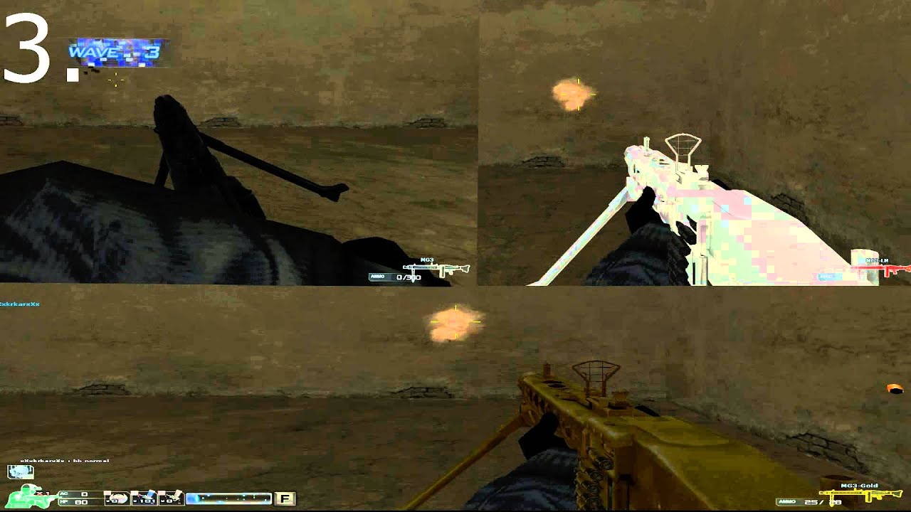 Crossfire [Na] - Shooting test mg3 / liquid metal / gold - YouTube