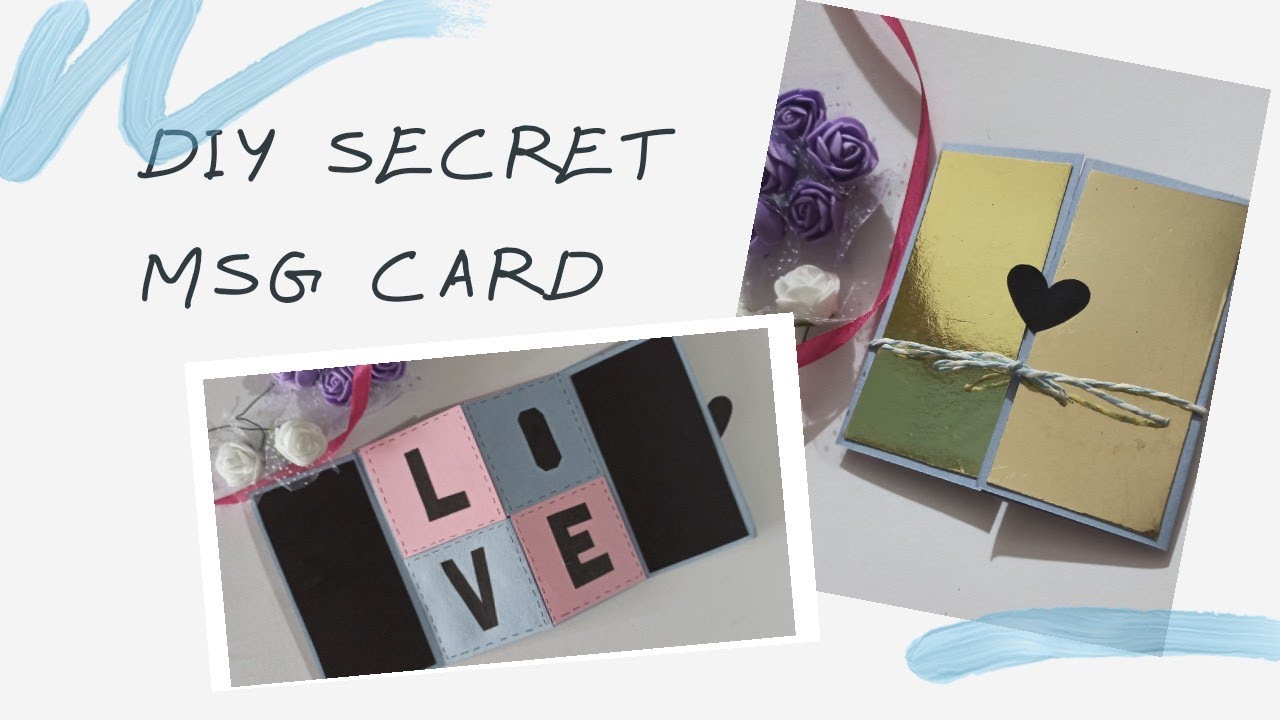 Secret message card tutorial | Diy crafts - YouTube