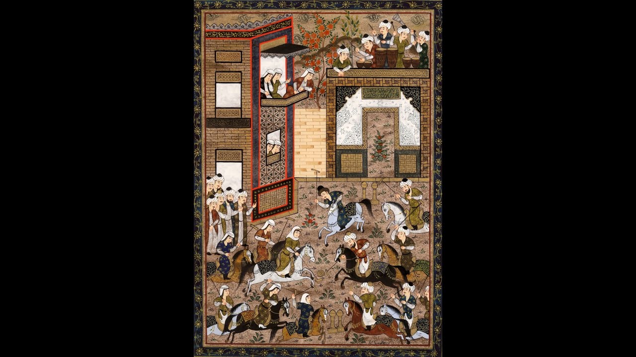 Feruz Temirov - A Game of Polo. Persian miniature from Bukhara ...