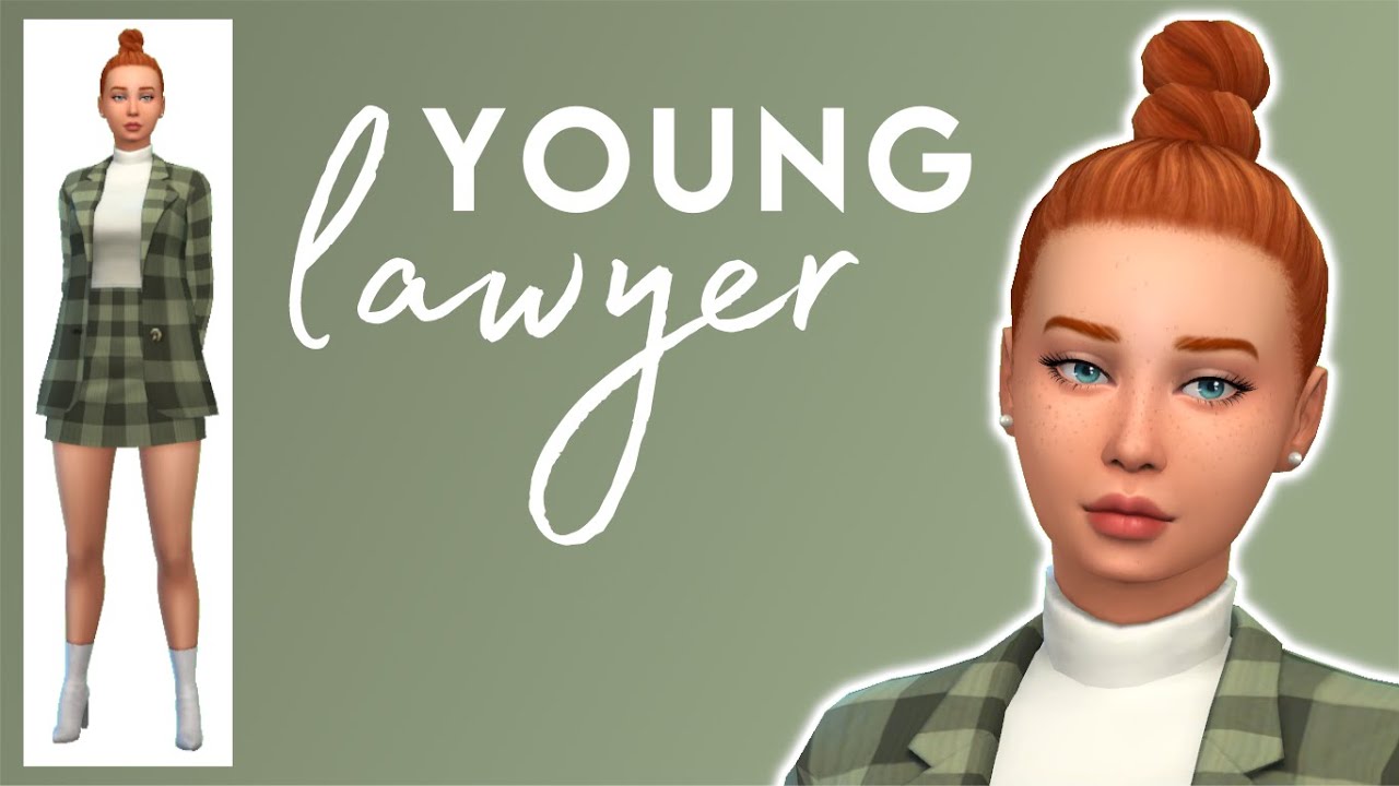 YOUNG LAWYER (and her twin) | CAS + cc links | The Sims 4 | Sirin - YouTube