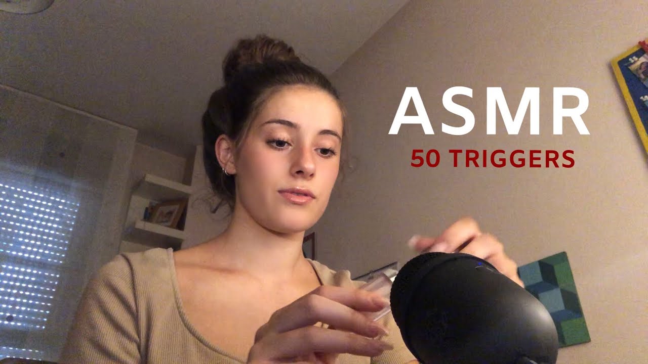 ASMR - 50 triggers in less than 4 min - YouTube