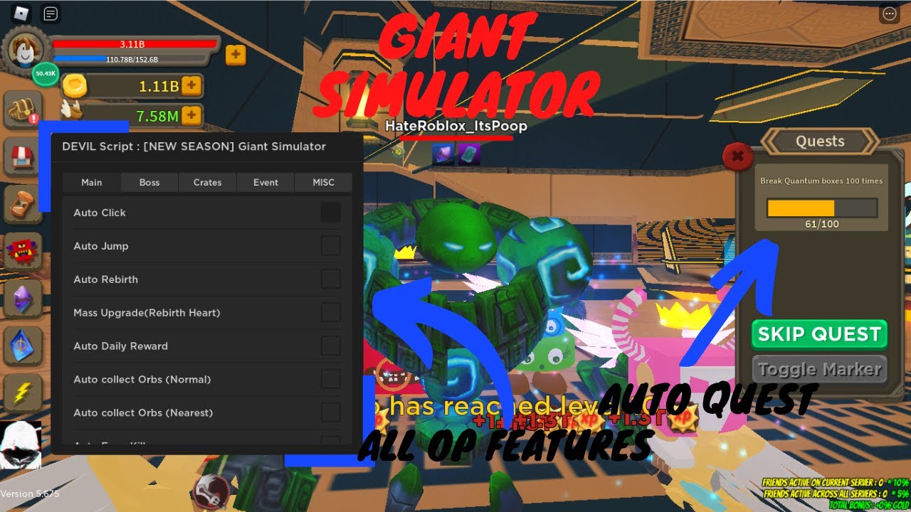 Giant Simulator Script | Auto Quantum Box | Auto Quest | DEVIL Script ...