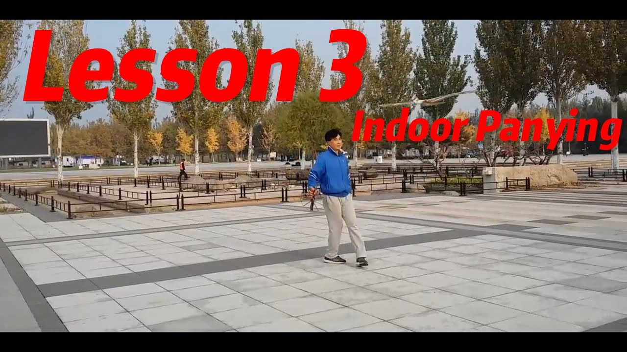 Panying Kite Indoor -Lesson 3 花样盘鹰 By China Famous player Mr Zhang Jin ...