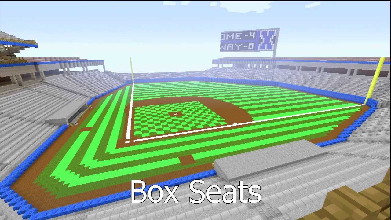Huge Minecraft Baseball Stadium - YouTube
