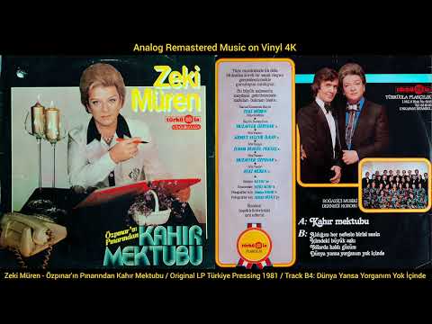 Zeki Müren - Dünya Yansa Yorganım Yok İçinde (Original LP Song Analog Remastered 1980) 4K