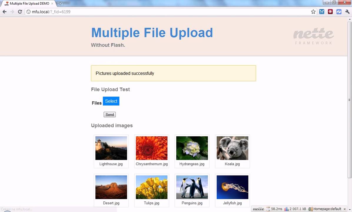 HTML5 - Nette Framework - Multiple File Upload - YouTube