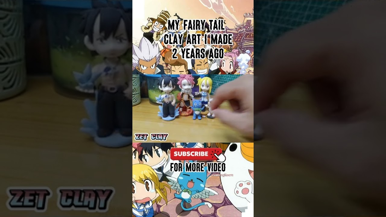 Fairy Tail Clay Art I Made 2 Years Ago Shorts Youtube