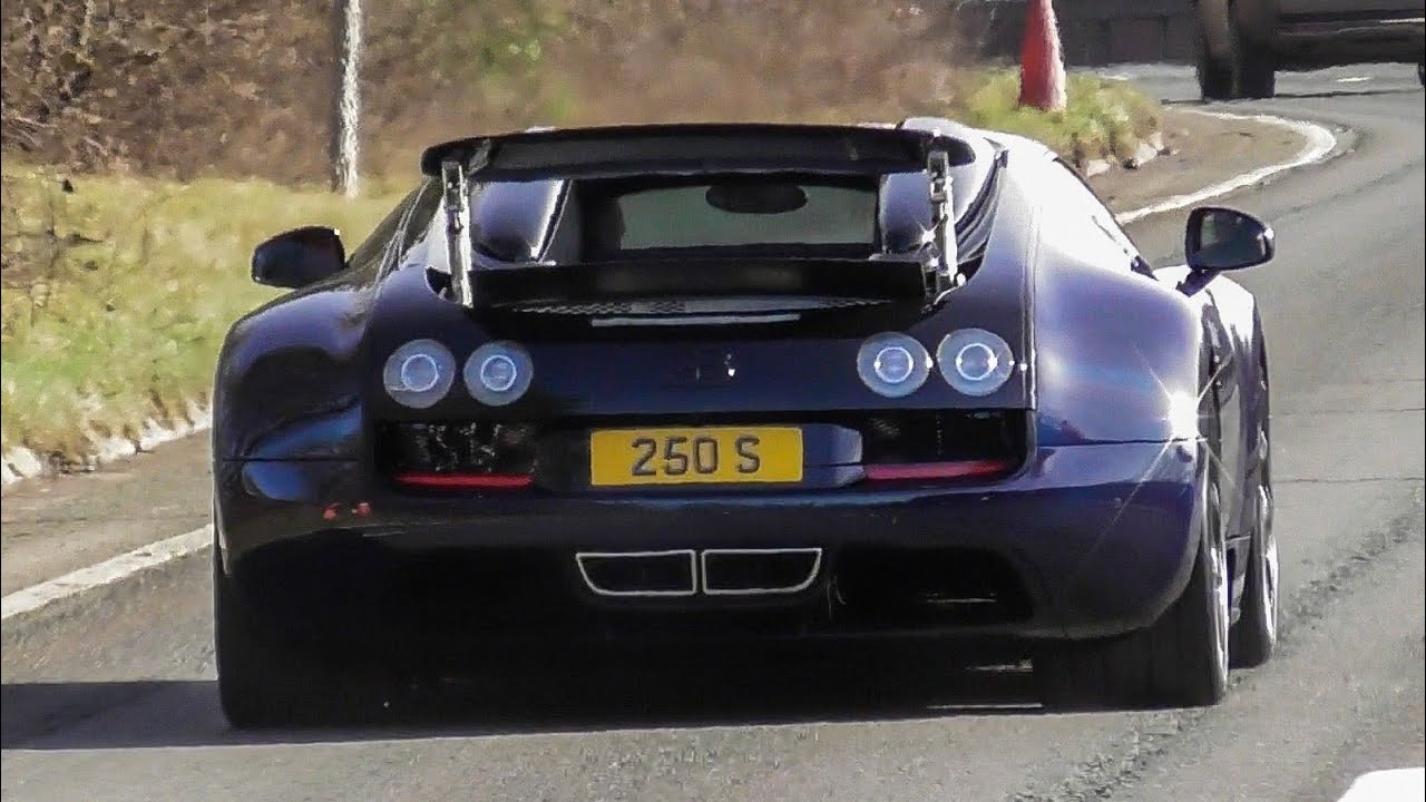 Supercars in Alderley Edge February 2025, Veyron Vitesse, GMA T50, 458 ...