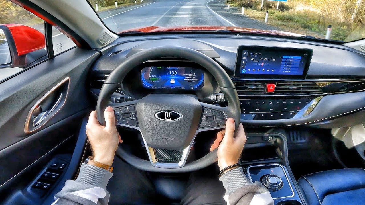 2023 Moskvich 3e (Electro Vehicle) 142kW - POV TEST DRIVE - YouTube