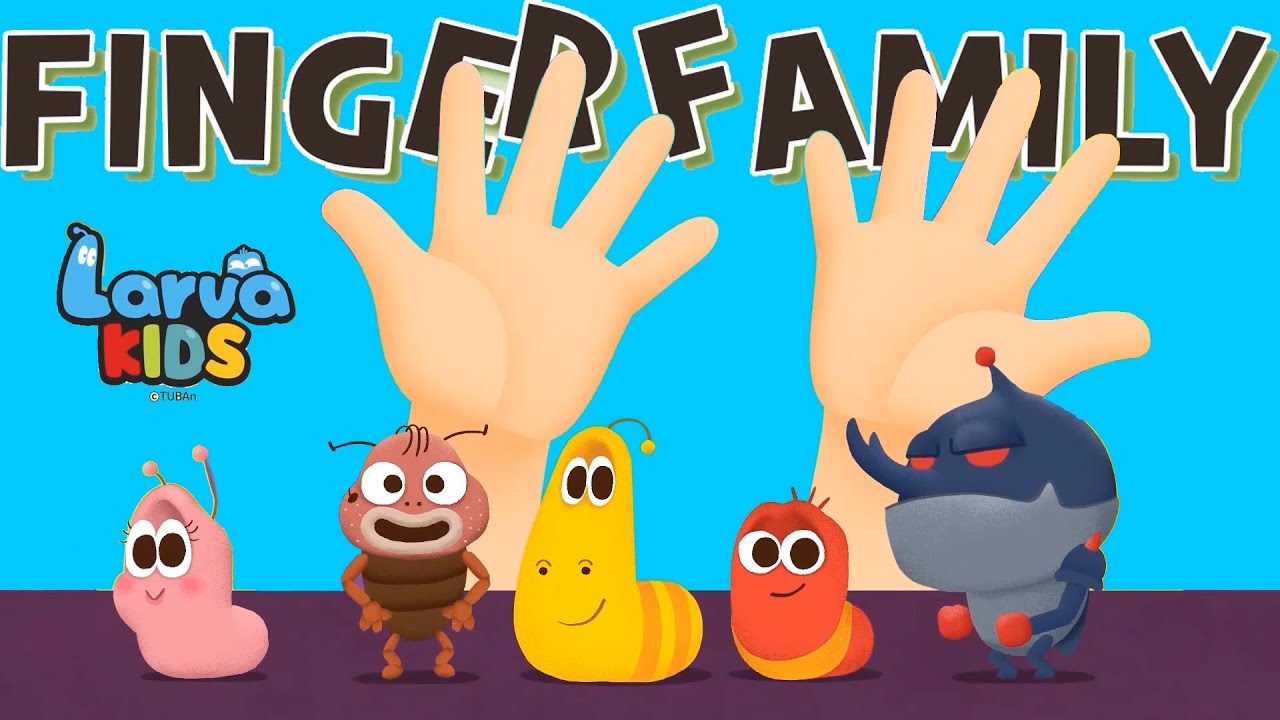 Finger Family Larva Kids Nursery Rhymes & Kids Songs - YouTube
