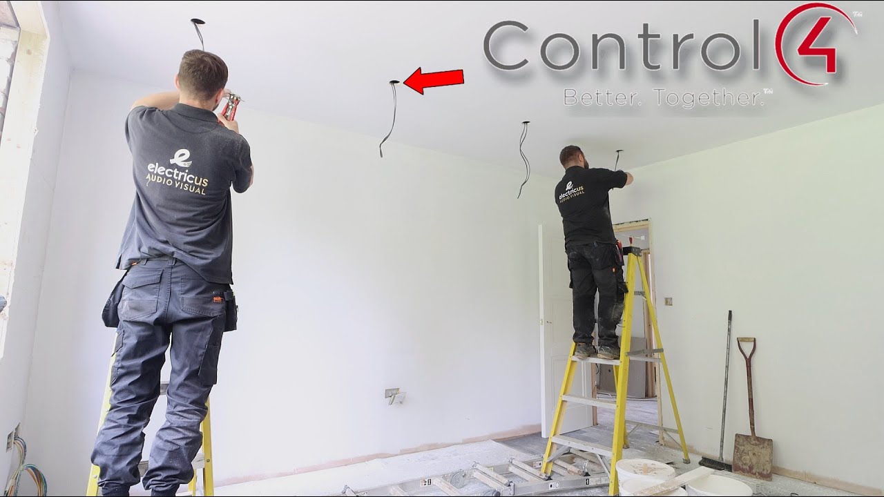 CONTROL4 SMART HOME START OF 2ND FIX - LONDON HIGHGATE PROJECT - Electricus Audio Visual - YouTube