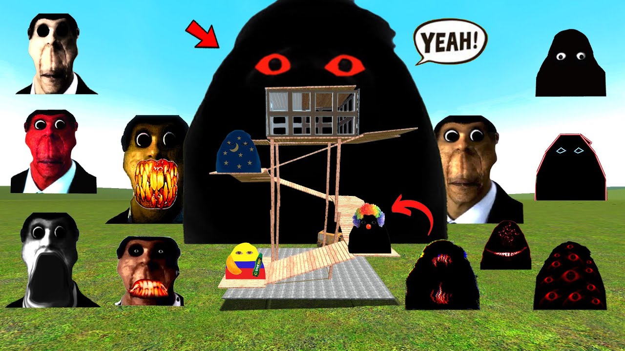 Obunga and Angry Munci Family VS Tower | Nextbot Garry's Mod (EP5 ...
