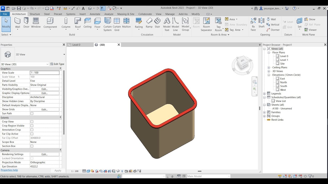 Revit Family Challenge_01 - Dust Bin Box - YouTube
