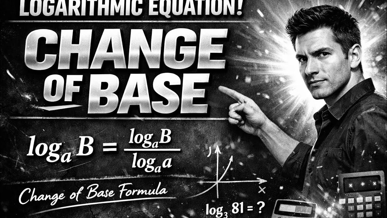 How to Solve Logarithm Equation | Change of Base Formula | Step-by-Step ...