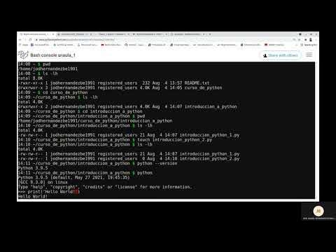 Introducción a Pythonanywhere - UNAULA - YouTube