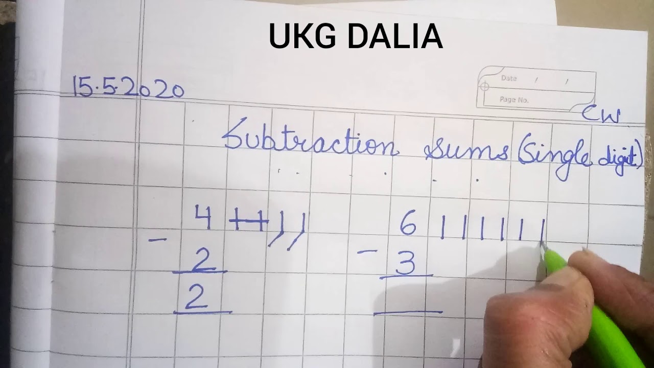 Subtraction sums - YouTube