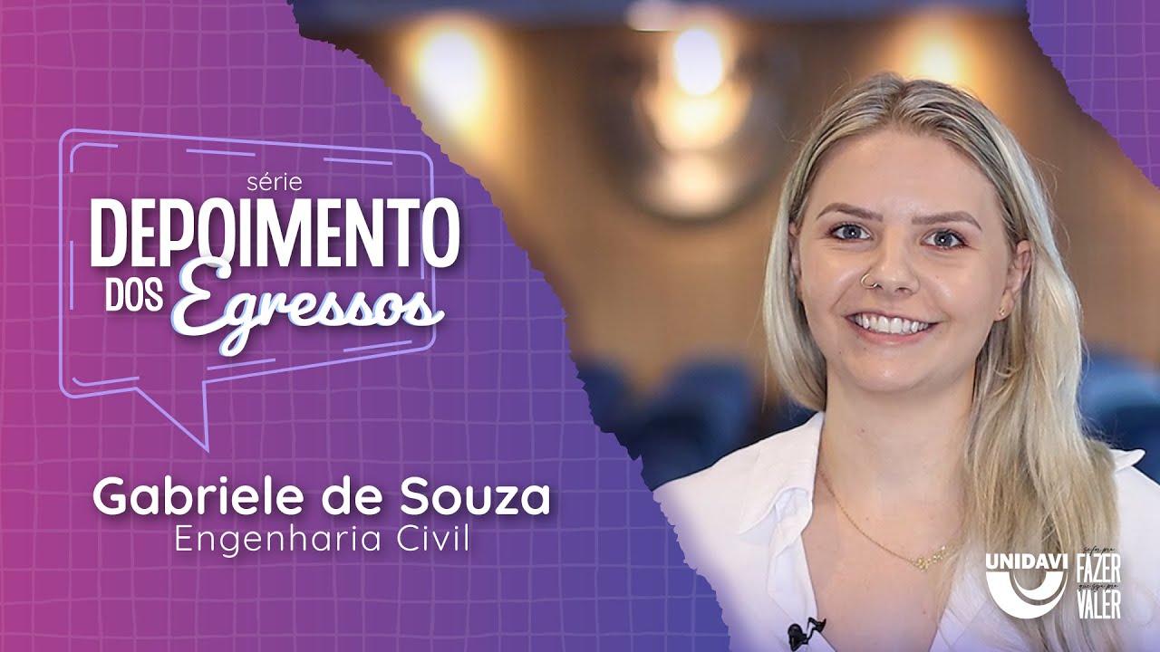 Depoimento dos Egressos | Gabriele Ribas de Souza - YouTube