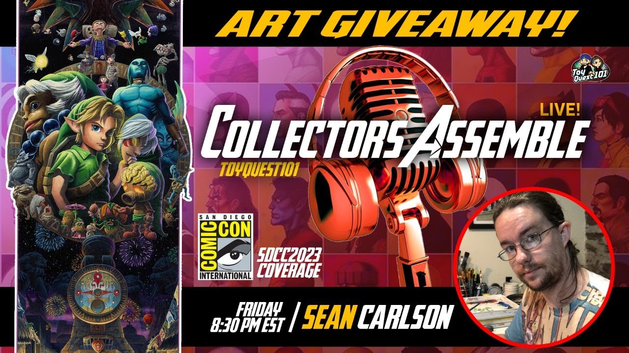 🔵 Ep23 | Artist Sean Carlson | Print Giveaway| SDCC2023 | ToyQuest101 ...