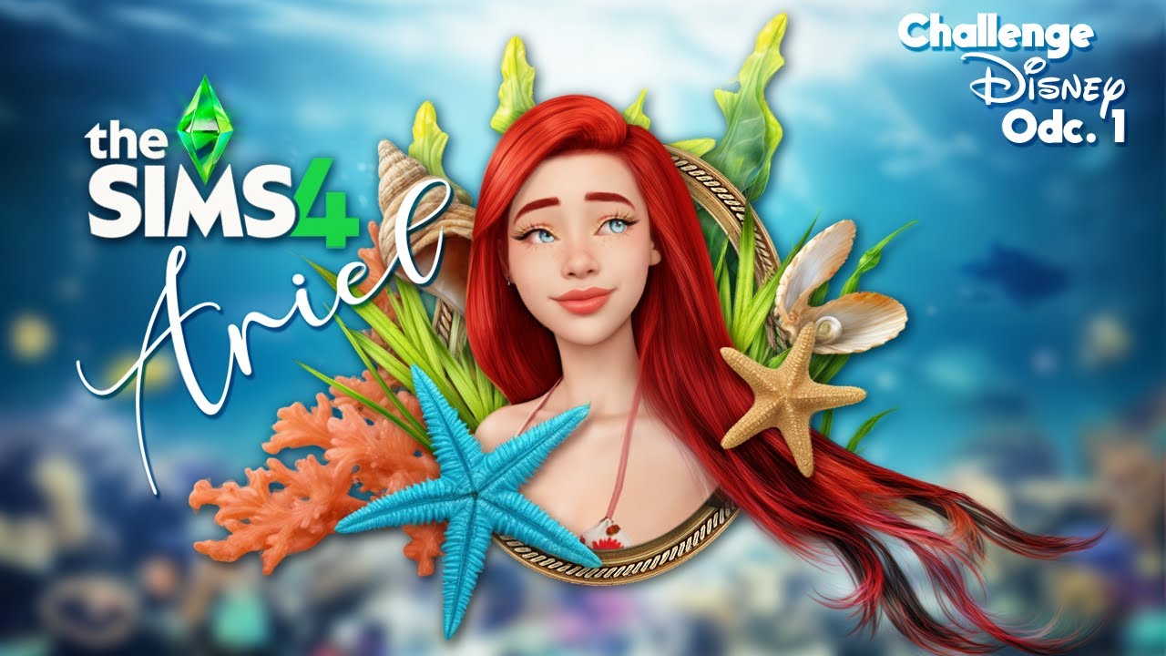 POBRUDŹMY TROCHĘ TĘ SYRENKĘ ARIEL! 😈🧜‍♀️ |The Sims 4 Disney Challenge ...
