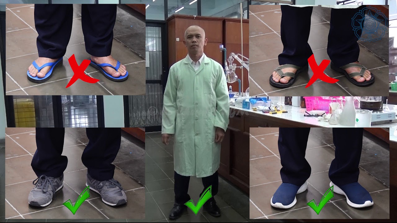 Penggunaan APD sebelum bekerja di Lab - YouTube