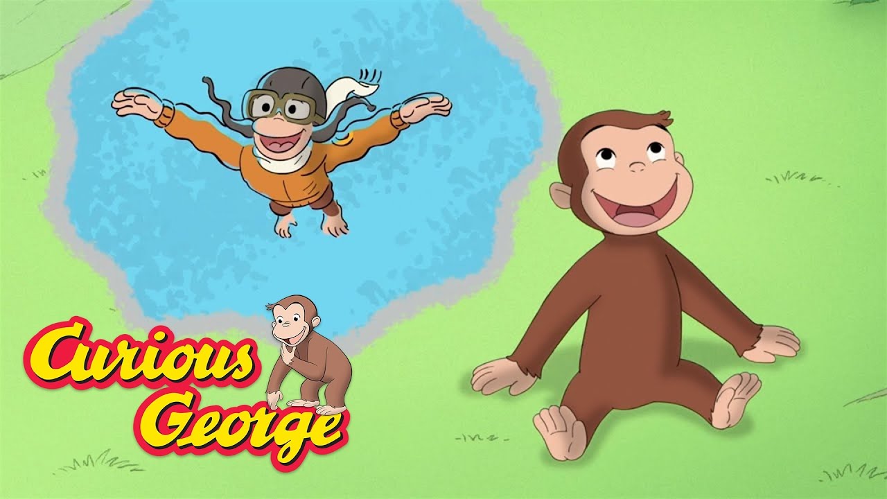 George wants to fly! 🐵 Curious George 🐵 Kids Cartoon 🐵 Kids Movies ...