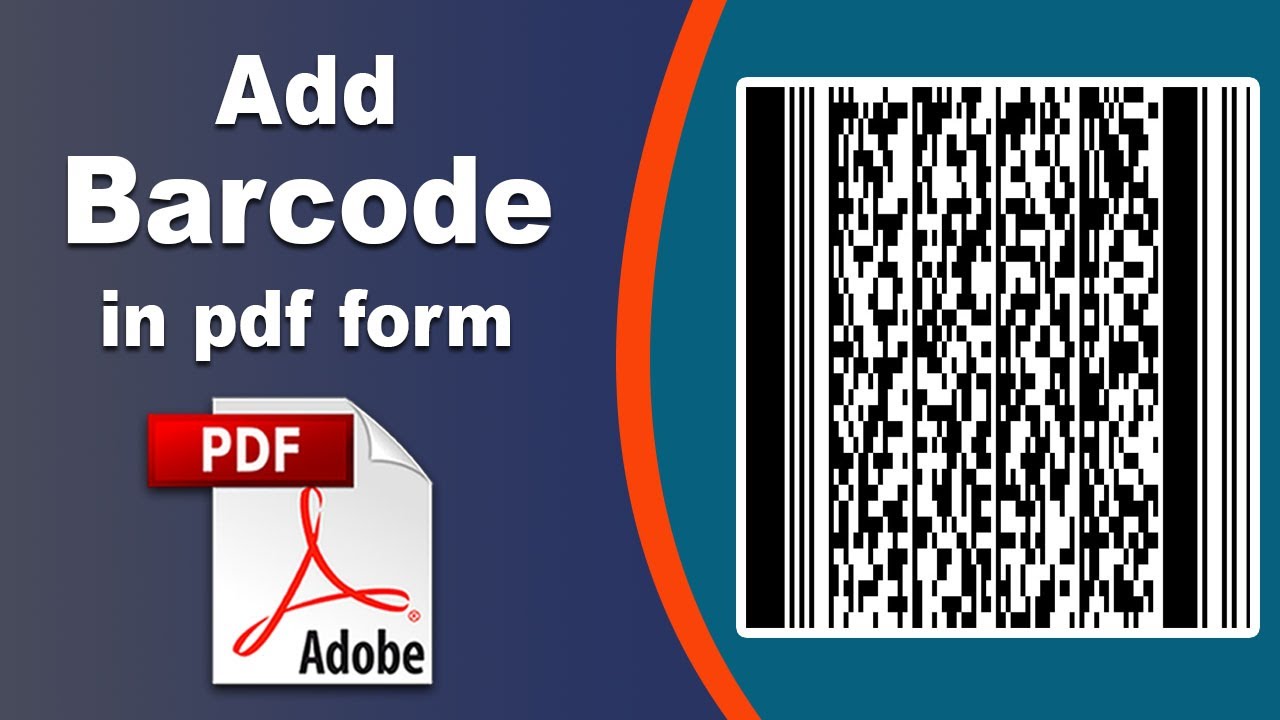 How to add a barcode to a fillable pdf form in Adobe Acrobat Pro DC ...