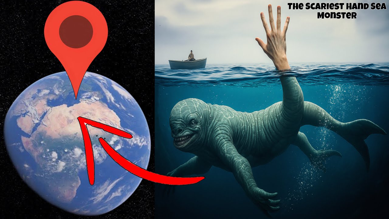 ⚠️ The Scariest Hand Sea Monster 😰 Real Appearance On Google Earth 🌎 ...