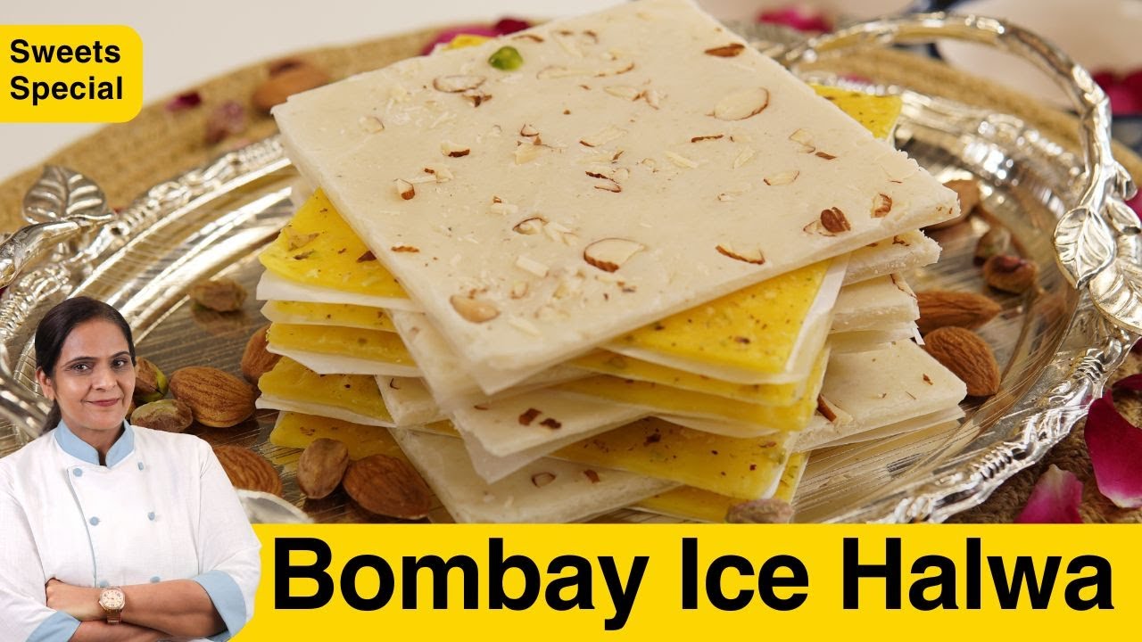 No Fail Ice Halwa Recipe बॉम्बे की मशहूर आइस हलवा रेसिपी Mahim Halwa ...