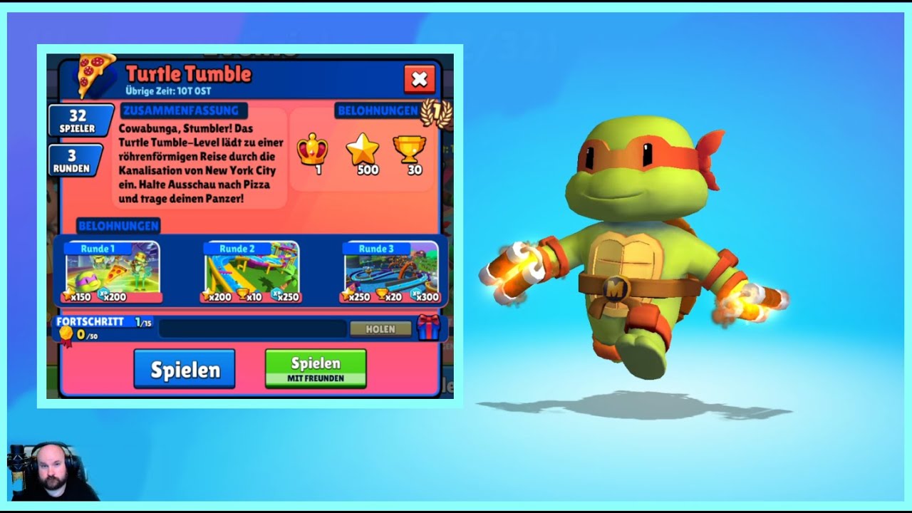 New Modus Teenage Mutant Ninja TURTLES in Stumble Guys Turtle Tumble ...