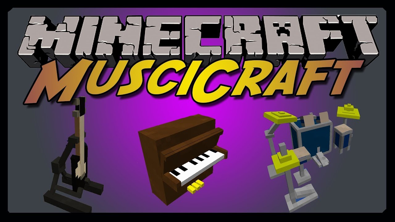 Обзор модов Minecraft #45 MusicCraft Mod [1.7.10] - Музыка! - YouTube