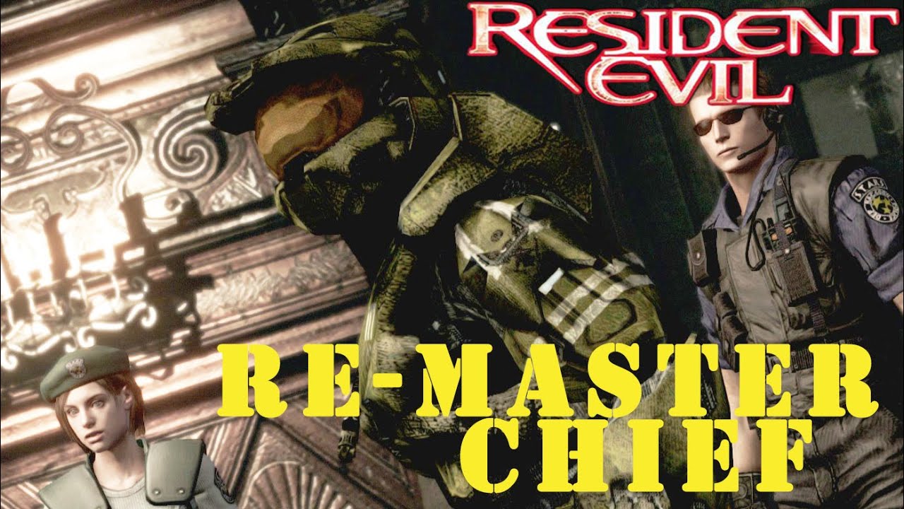 Resident Evil Remasted with Halo Master Chief zombie hunter 1080p - YouTube
