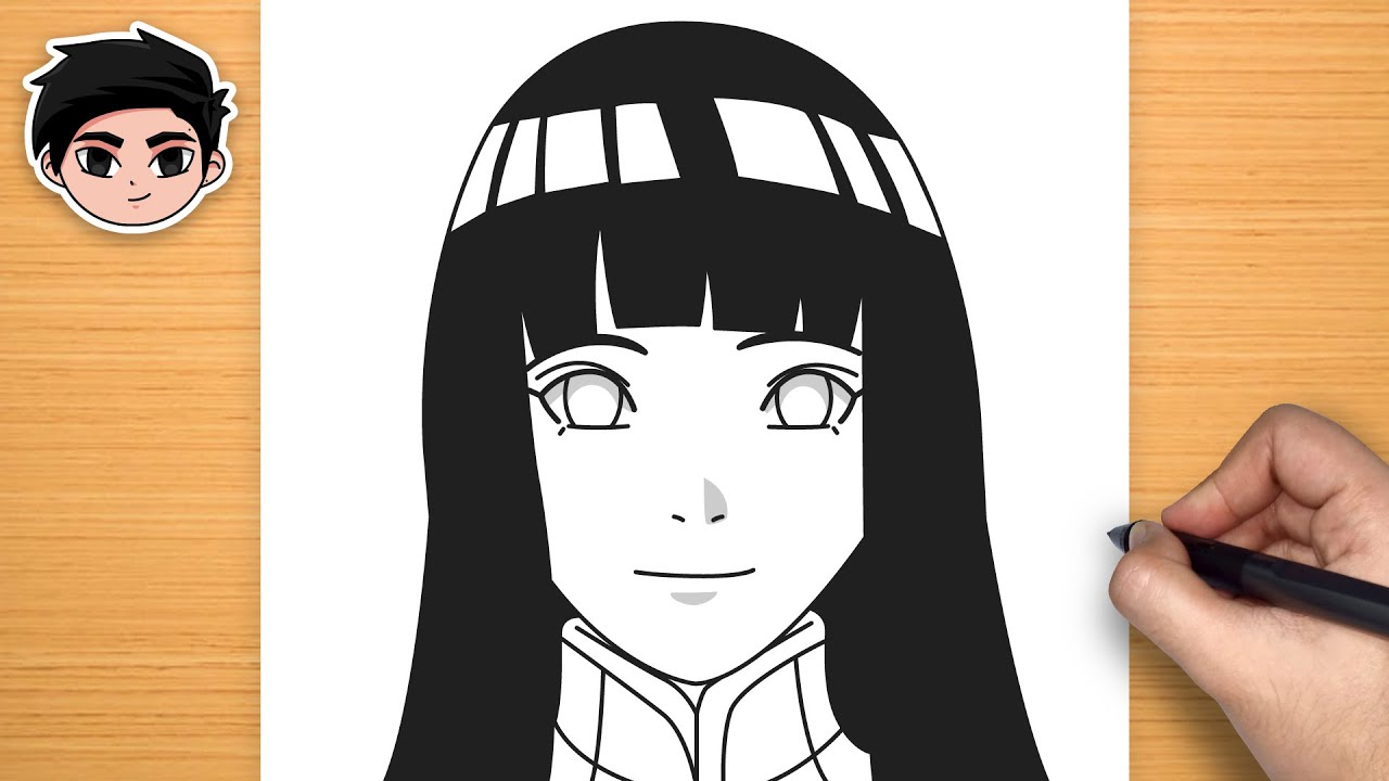 How To Draw HINATA HYUGA | Naruto - Easy Tutorial - YouTube