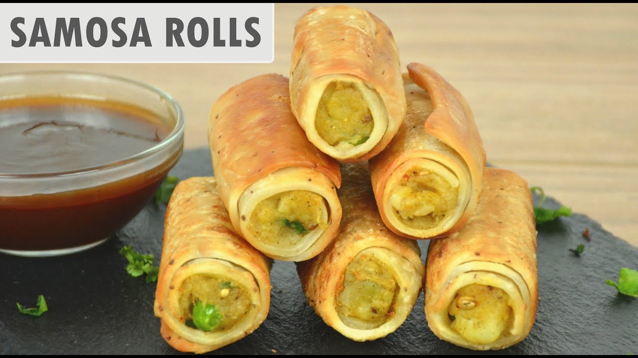 Quick ALOO SAMOSA Roll RECIPE | Easy Indian Snacks Recipe | QUICK AND ...