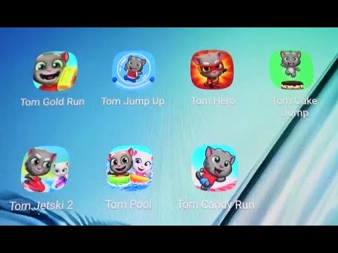 Tom Gold Run Vs Tom Jump Up Vs Tom Hero Vs Cake jump Vs Candy Run Vs ...