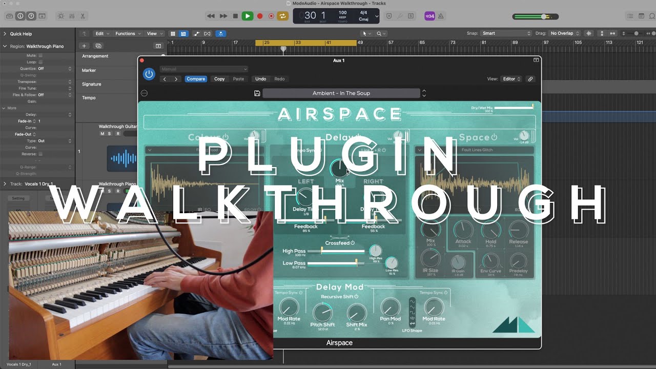 Plugin Walkthrough | Airspace - A Hybrid Reverb & Delay VST & AU Plugin - YouTube