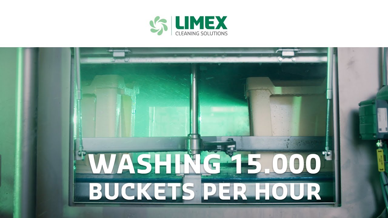 The fully automated flower bucket washer at Flora Holland - Limex - YouTube
