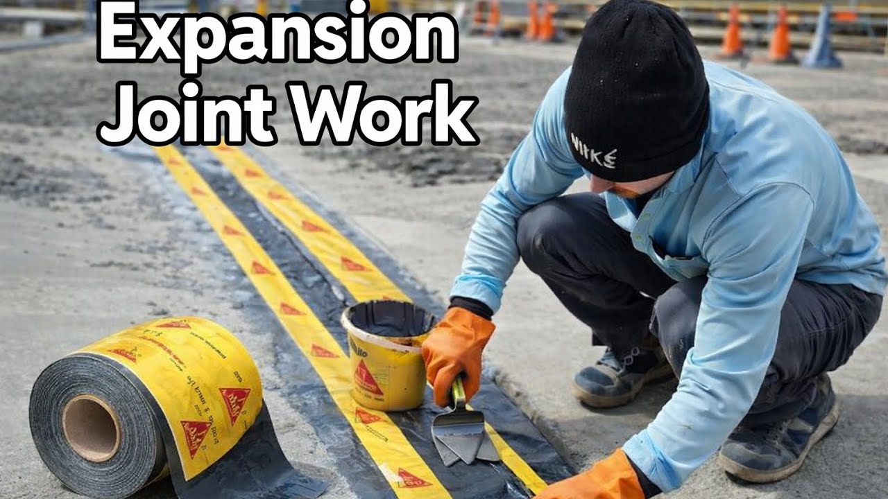 Expansion joint work || Sika Combiflex Tape || Complete process | joint ...