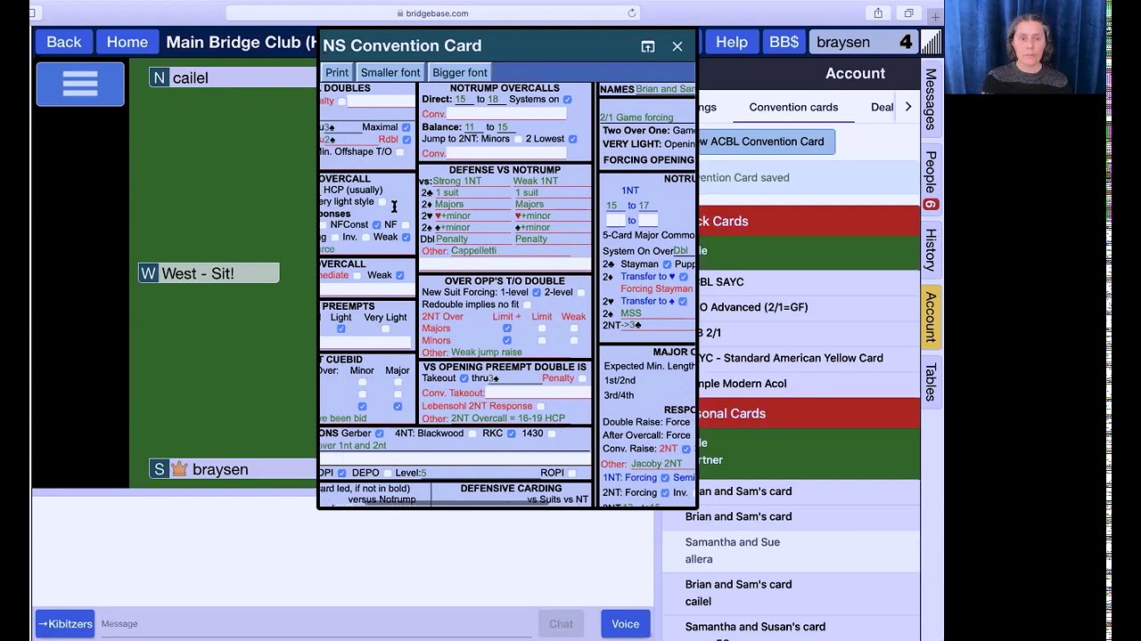 BBO Convention Cards - How to Check if They Are Uploaded - YouTube
