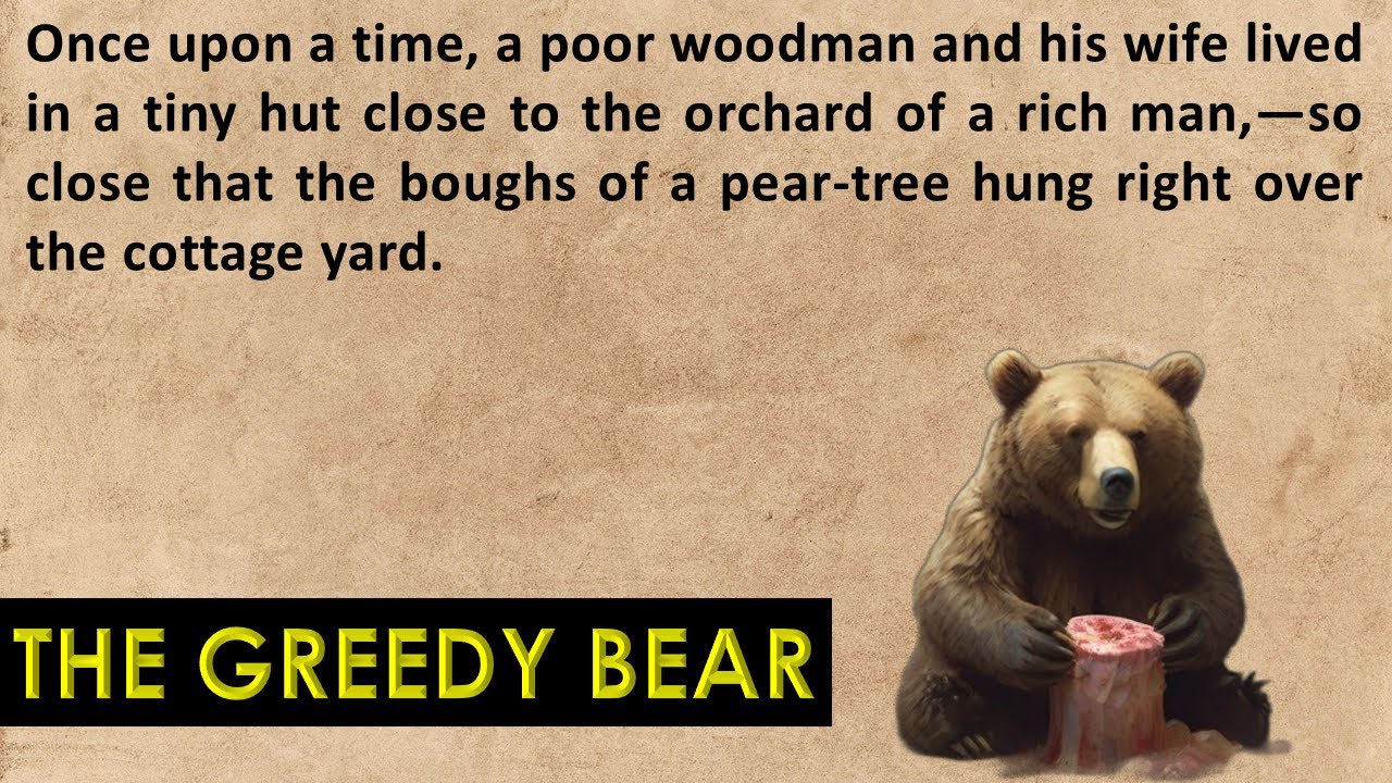 The Greedy Bear | Learn English Through Stories Level 4 | Verbal Vista ...