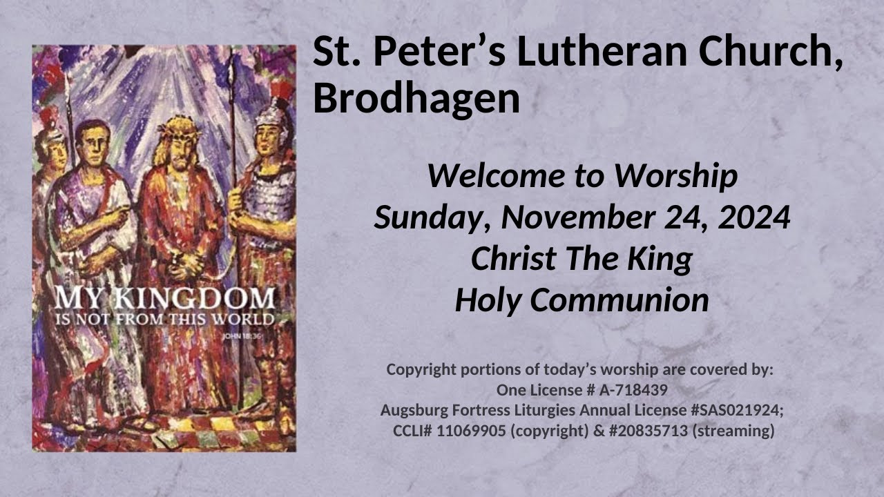 Christ the King - Holy Communion (November 24, 2024) - YouTube
