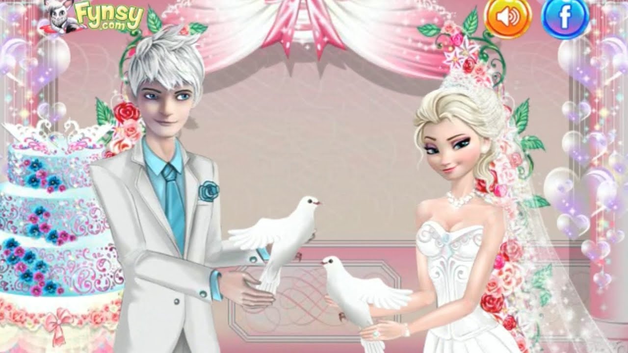Frozen Elsa and Jack Wedding Холодное сердце Эльза и Джек Свадьба - YouTube